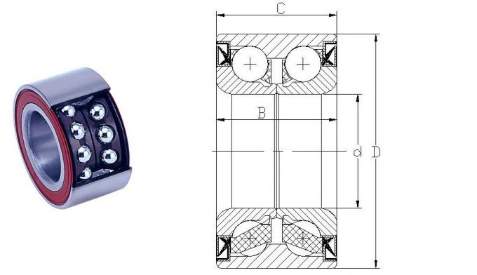 DAC25520037 Auto Wheel Hub Bearing 25x52x37mm